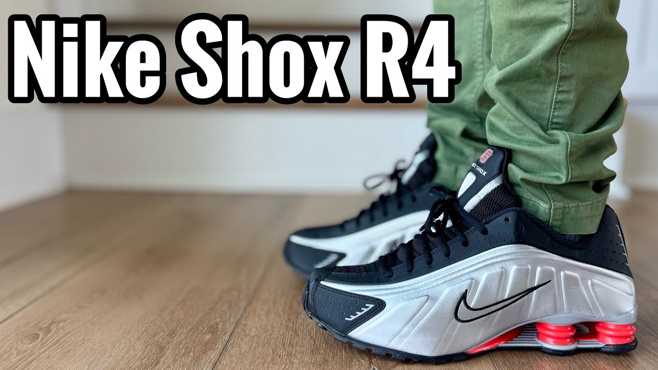 Nike Shox R4 “Black Metallic Silver” Review & On Feet - YouTube