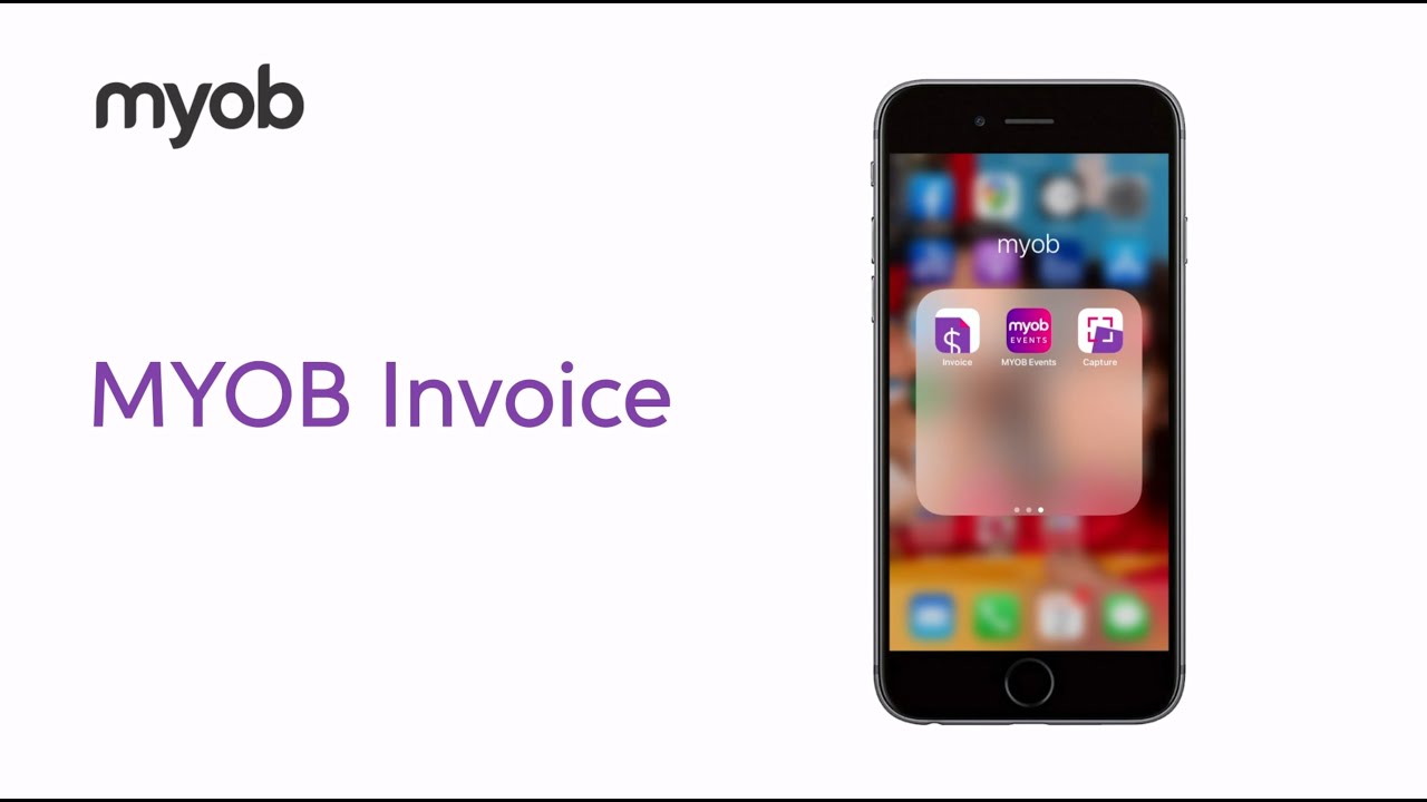 MYOB Invoice app - YouTube