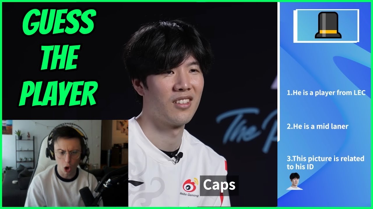 Caedrel Plays Guess The Player By Emoji | LPL Question Mark Pings - YouTube