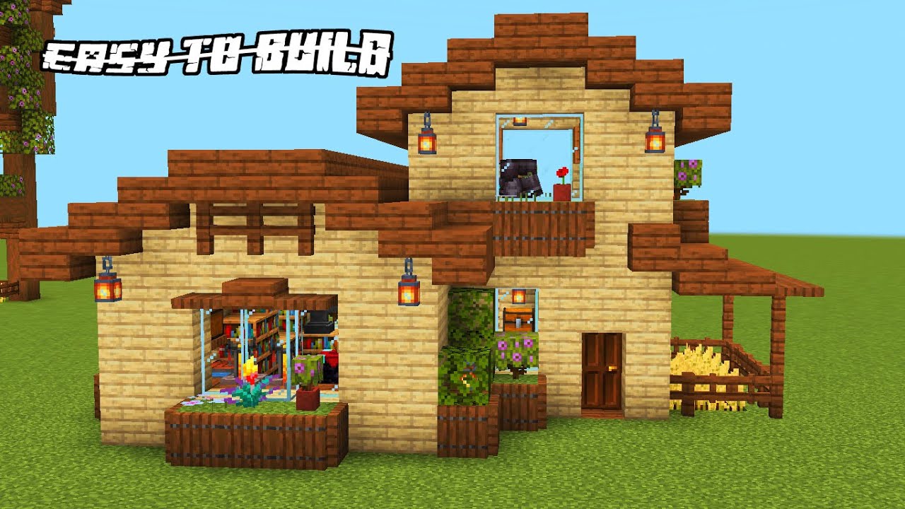 Minecraft: How To Build Wooden Birch House [ Tutorial ] || - YouTube
