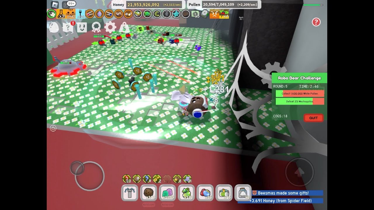 Attack of the Mechsquitos! Beesmas Bee Swarm Simulator - YouTube