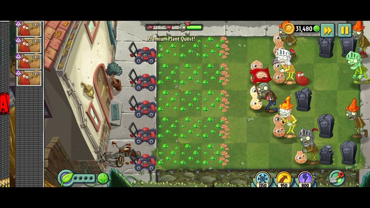 PLANTS VS ZOMBIES 2 PEANUT PREMIUM PLANT QUEST EASY WALKTHROUGH - YouTube