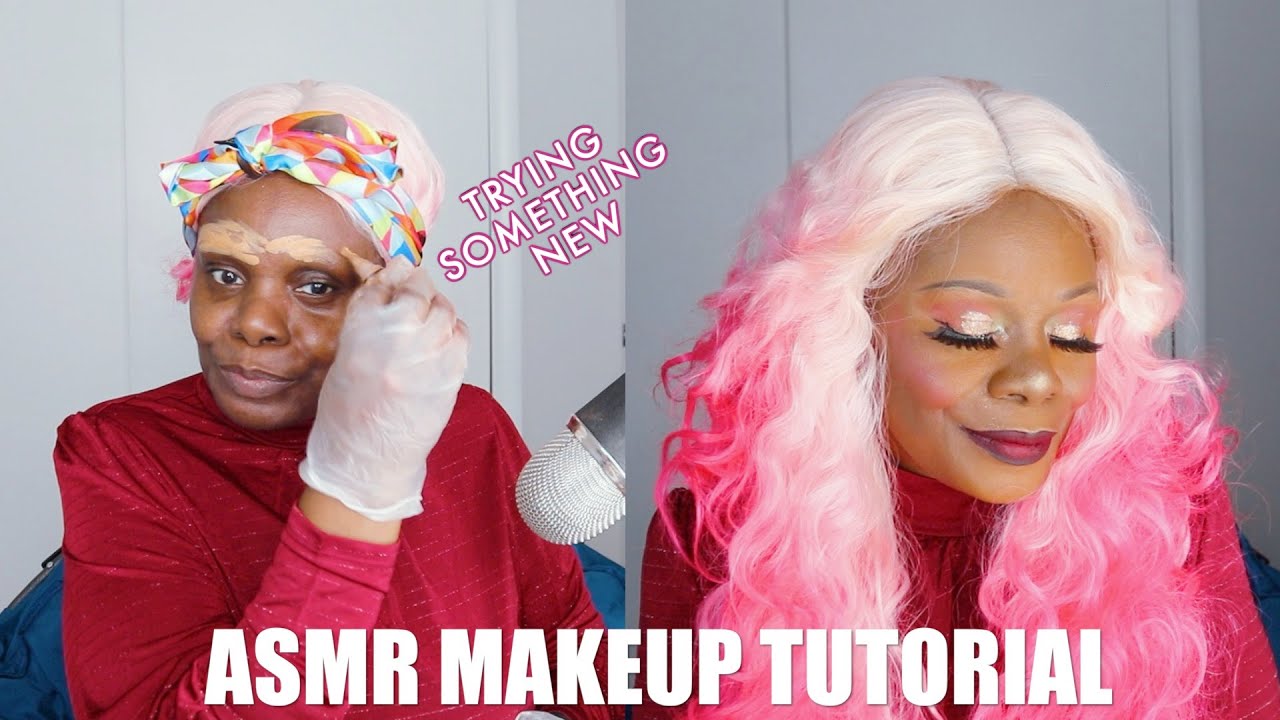 TRYING NEW TECHNIQUE ASMR MAKEUP TUTORIAL - YouTube