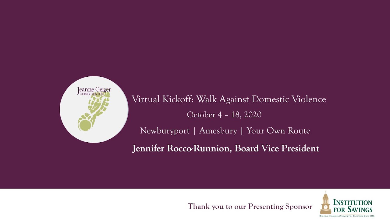 Jennifer Rocco-Runnion, Board Vice President: Virtual Kickoff, Walk ...