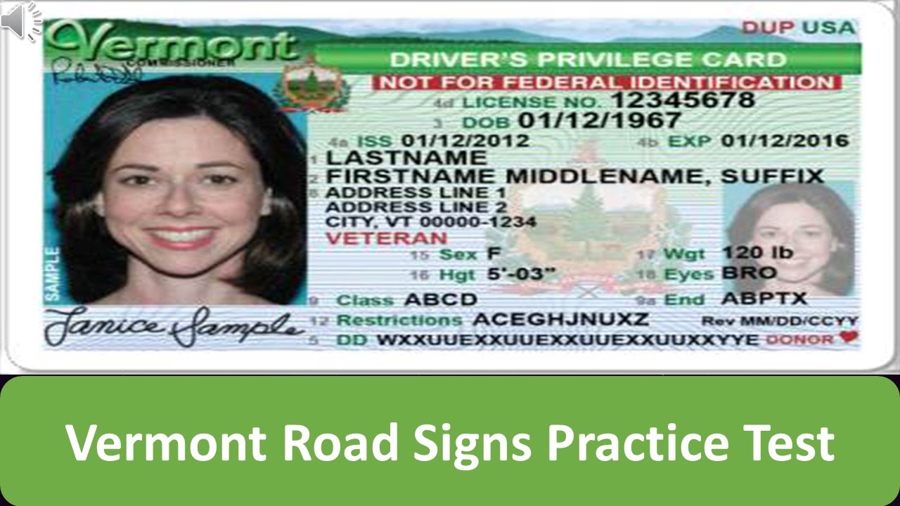 Vermont Road Signs Practice Test - YouTube
