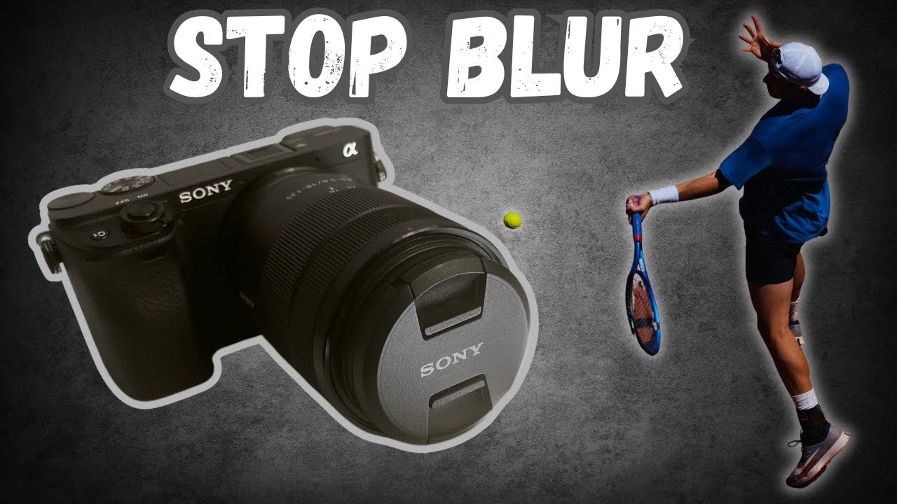 How to stop blur in sports photographs (example using Sony a6400) Quick ...