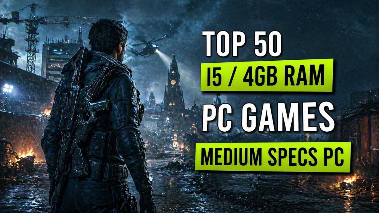 Top 50 Best Mid Spec Pc Games For (i5 / 4GB RAM) 2024 - YouTube