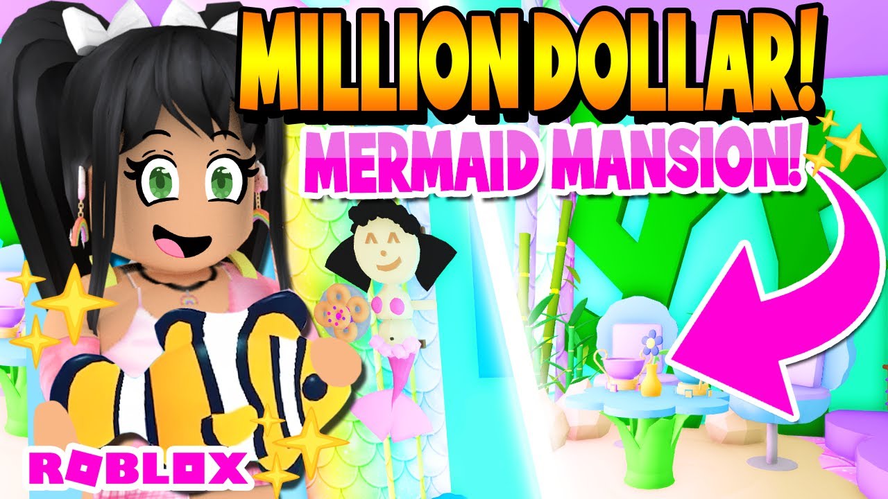 *MILLION DOLLAR MERMAID MANSION* in ADOPT ME (roblox) - YouTube