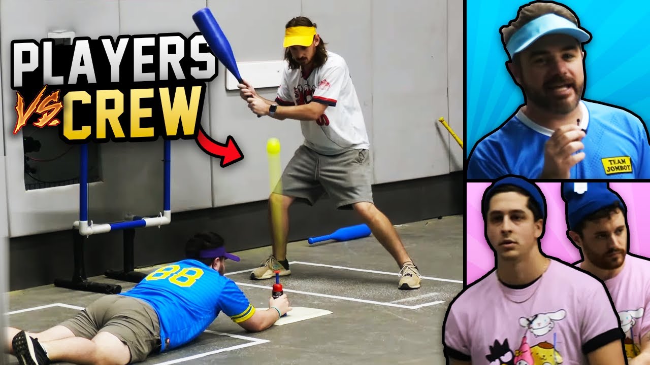 Jomboy challenges CREW to old English backyard game! - YouTube