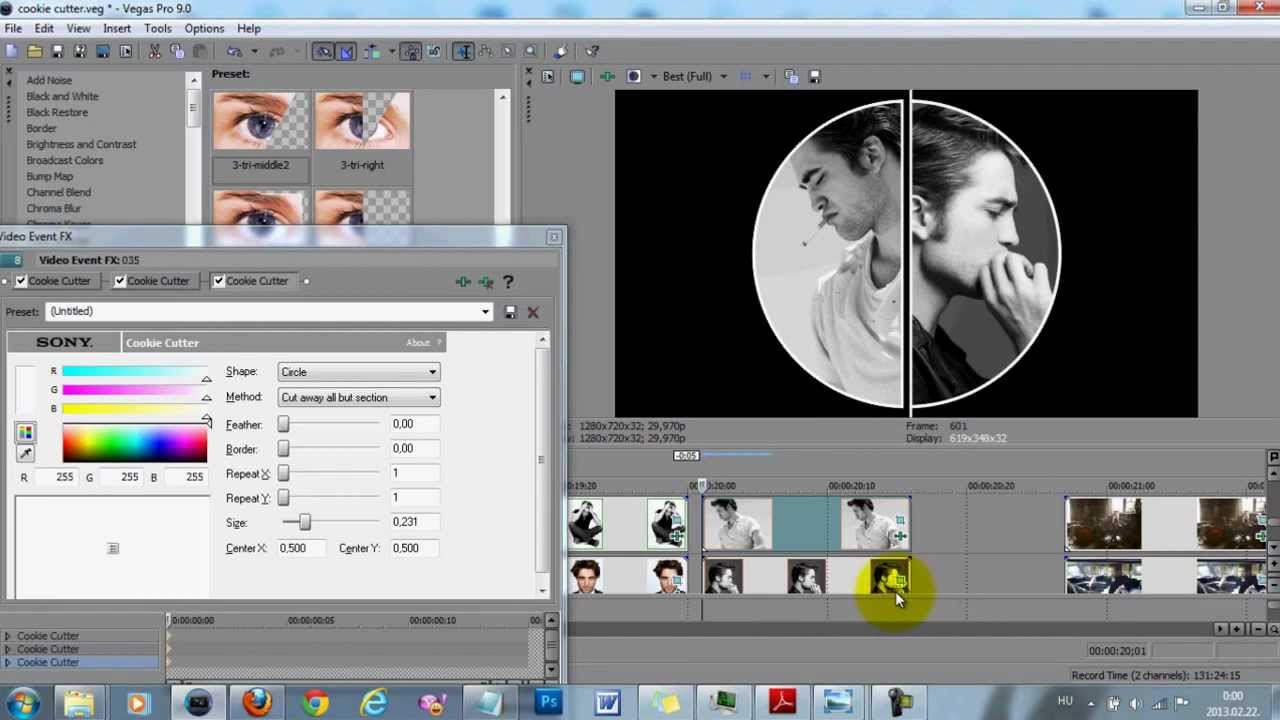 09. The 'Cookie Cutter' Effect PART 2 - Sony Vegas VIDDING Tutorial ...