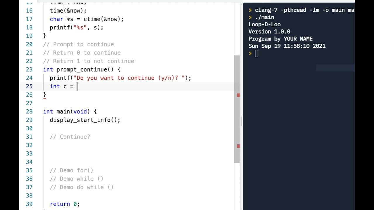 C Prog Skills Using Replit: Lesson 5 Part 3 - YouTube