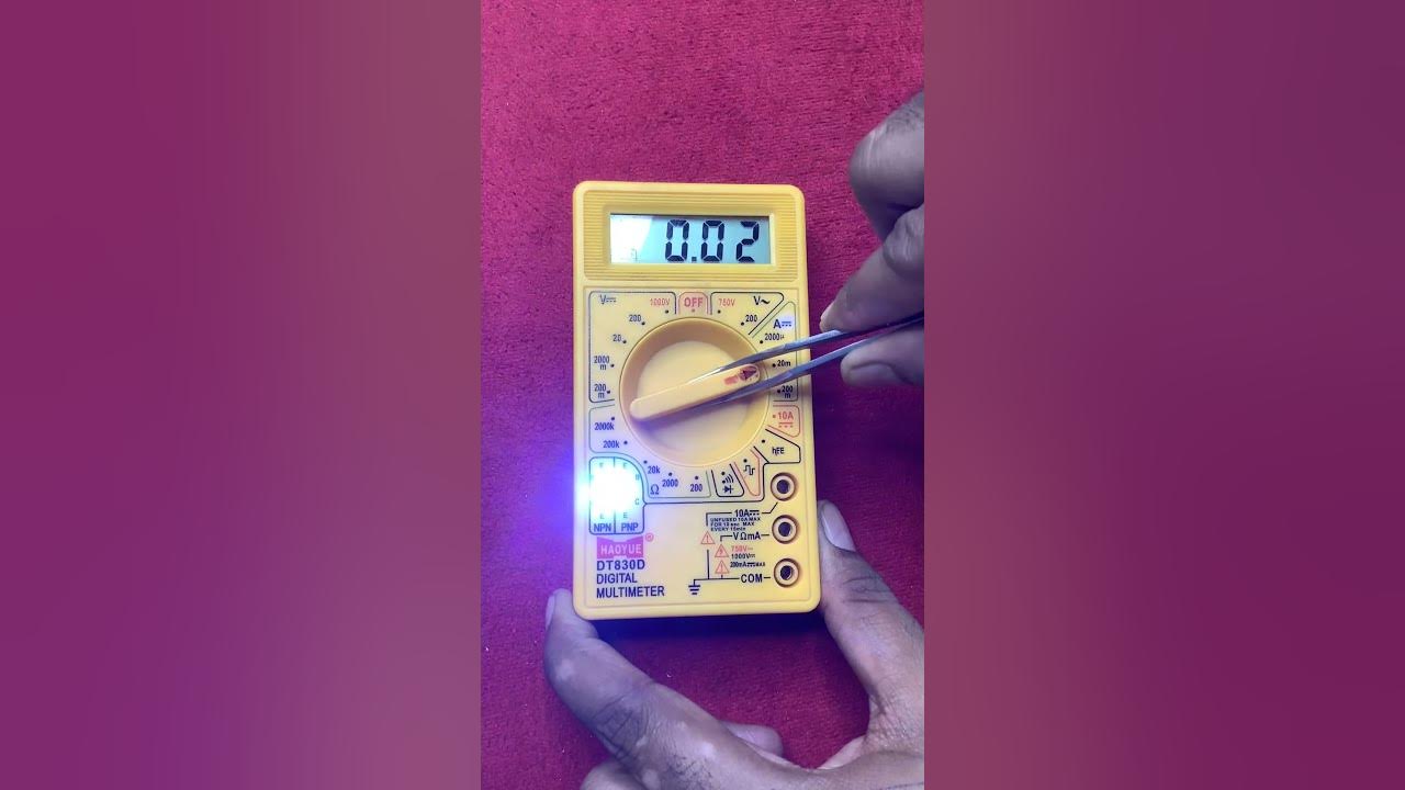 How to test LED using Multimeter in seconds… - YouTube