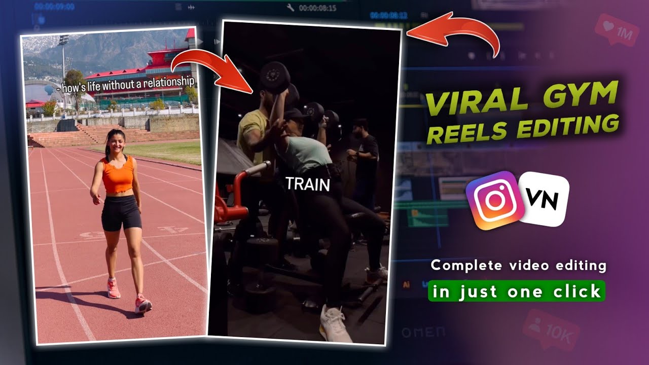 How to Make Gym Reels Instagram || Instagram Gym Reels Video Editing ...