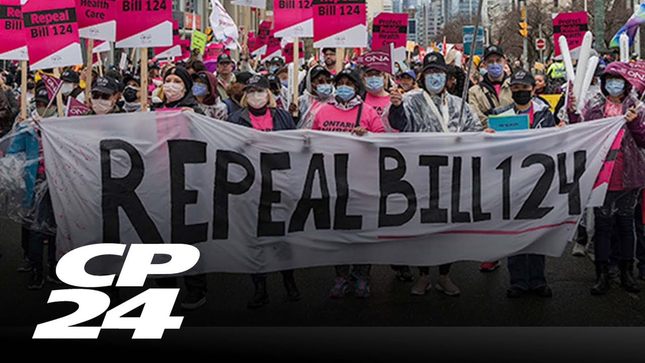 Ontario files appeal of court decision striking down Bill 124 - YouTube