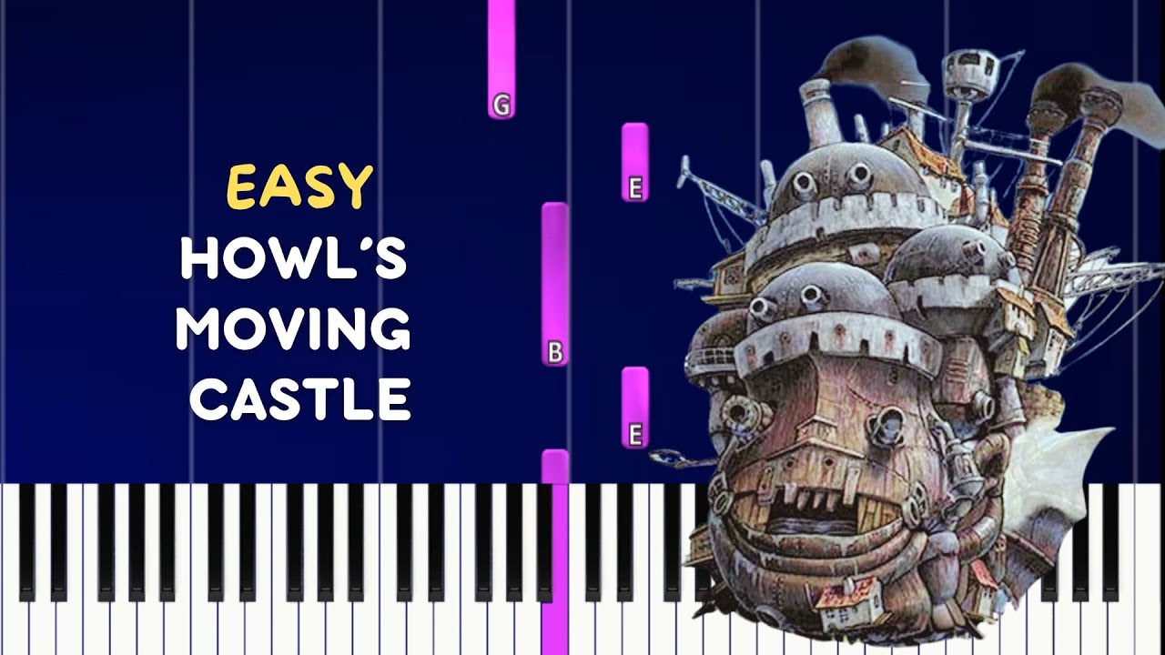 Howl's moving CASTLE | EASY piano tuto - YouTube