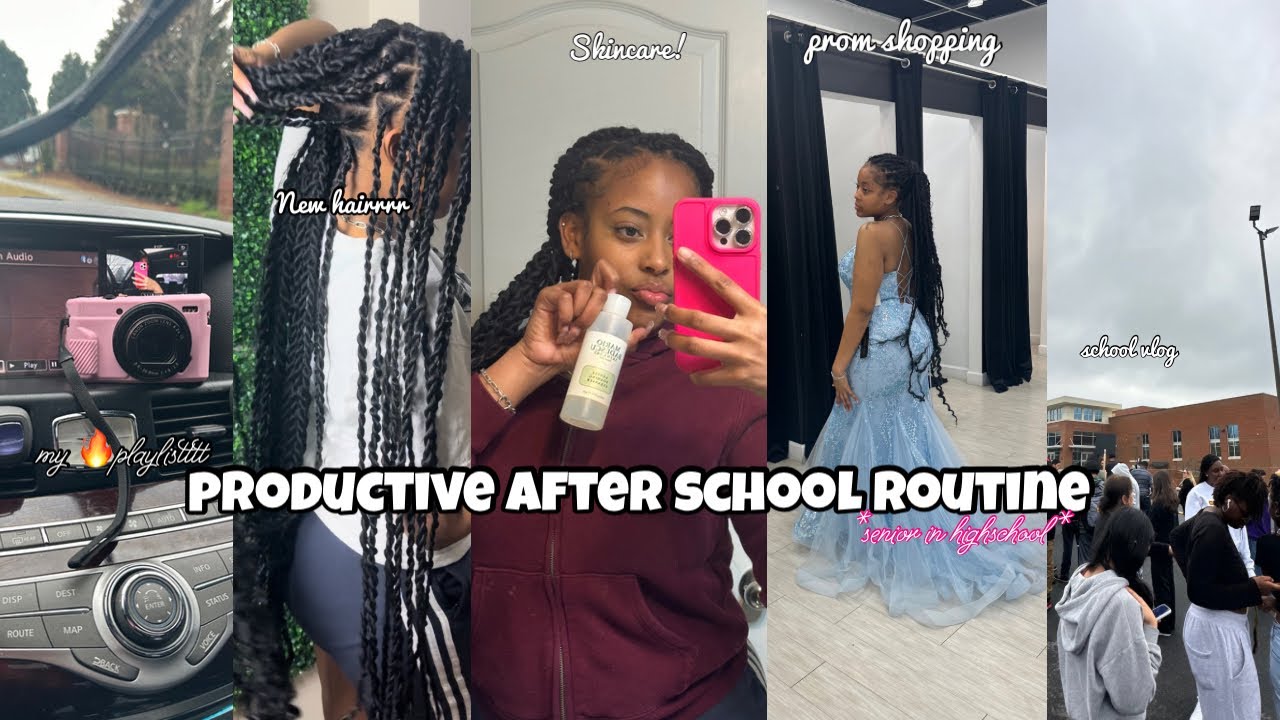 my after school routine *as a senior in high school*| school vlog, prom ...