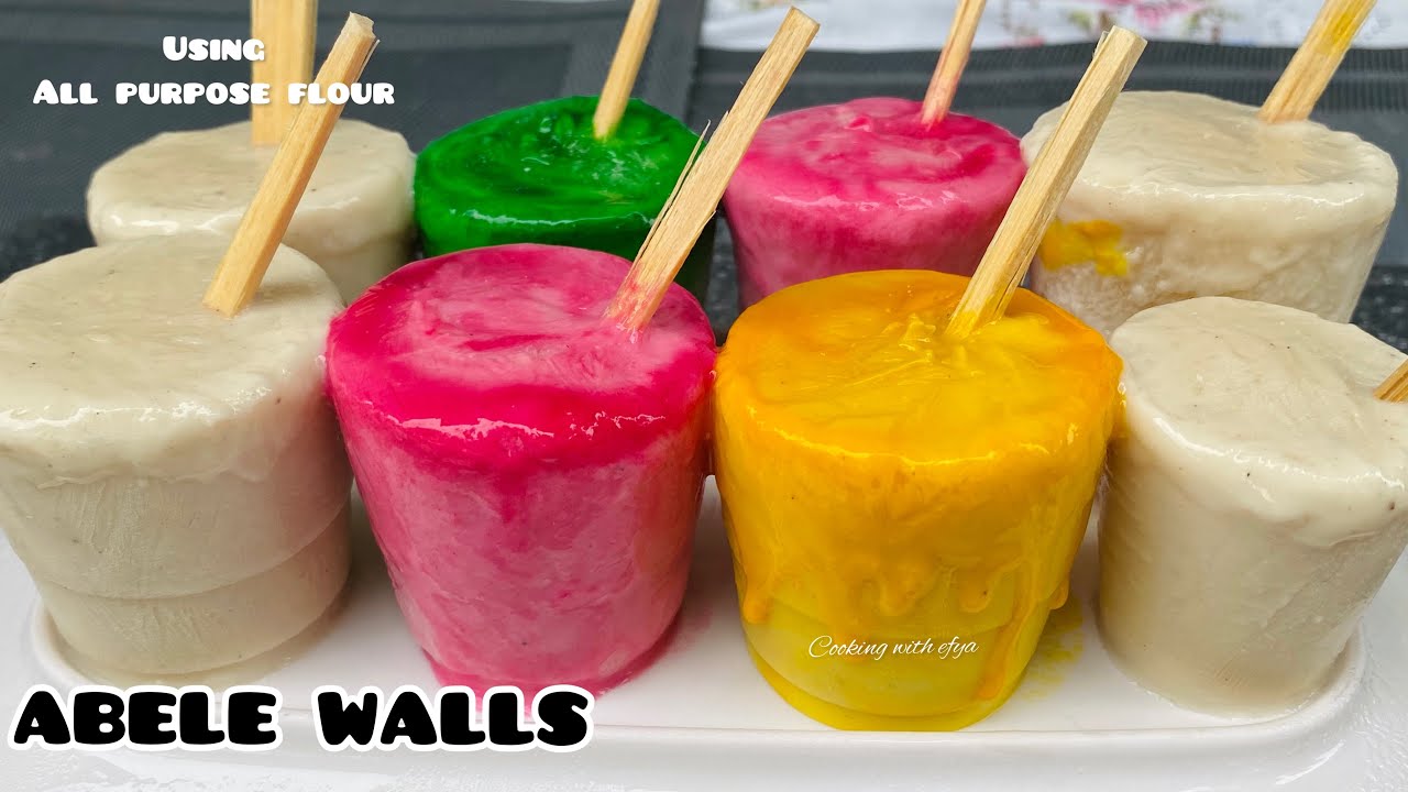 ABELE WALLS | GHANAIAN MILK ICE CREAM | HOW TO MAKE ABELEWALLS FOR ...