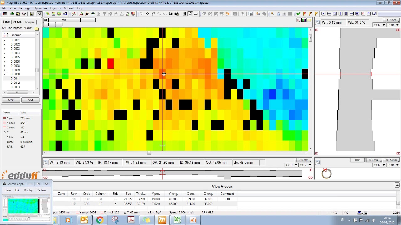 IRIS Inspection found some Indications!!! - YouTube