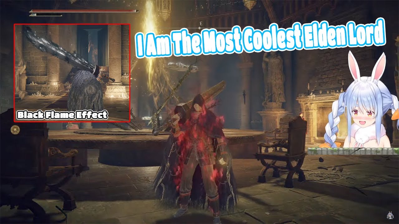 Funny Reactions When Pekora Flexing Her New Weapon Set Up In Elden Ring ...