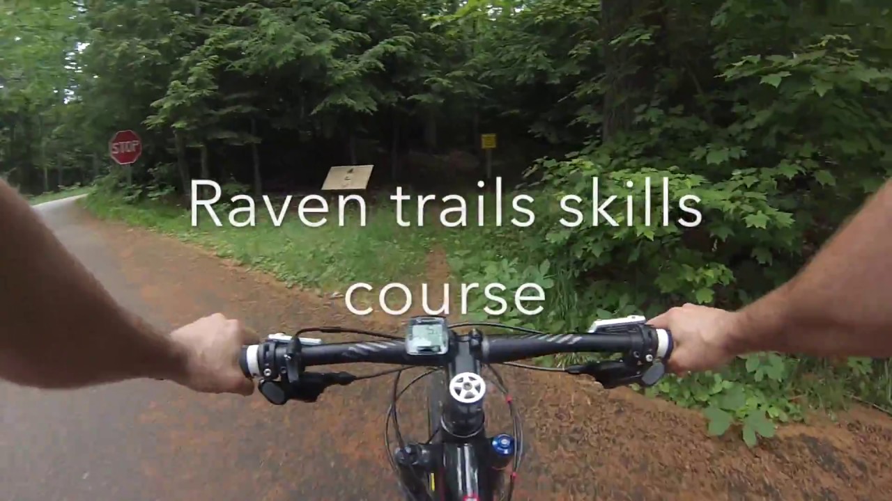 Raven trails mountain bike skills course Minocqua, WI - YouTube