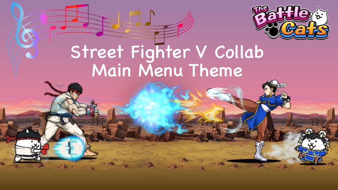 Battle Cats Music Ost - Street Fighter V Collab Cat Base Theme - YouTube