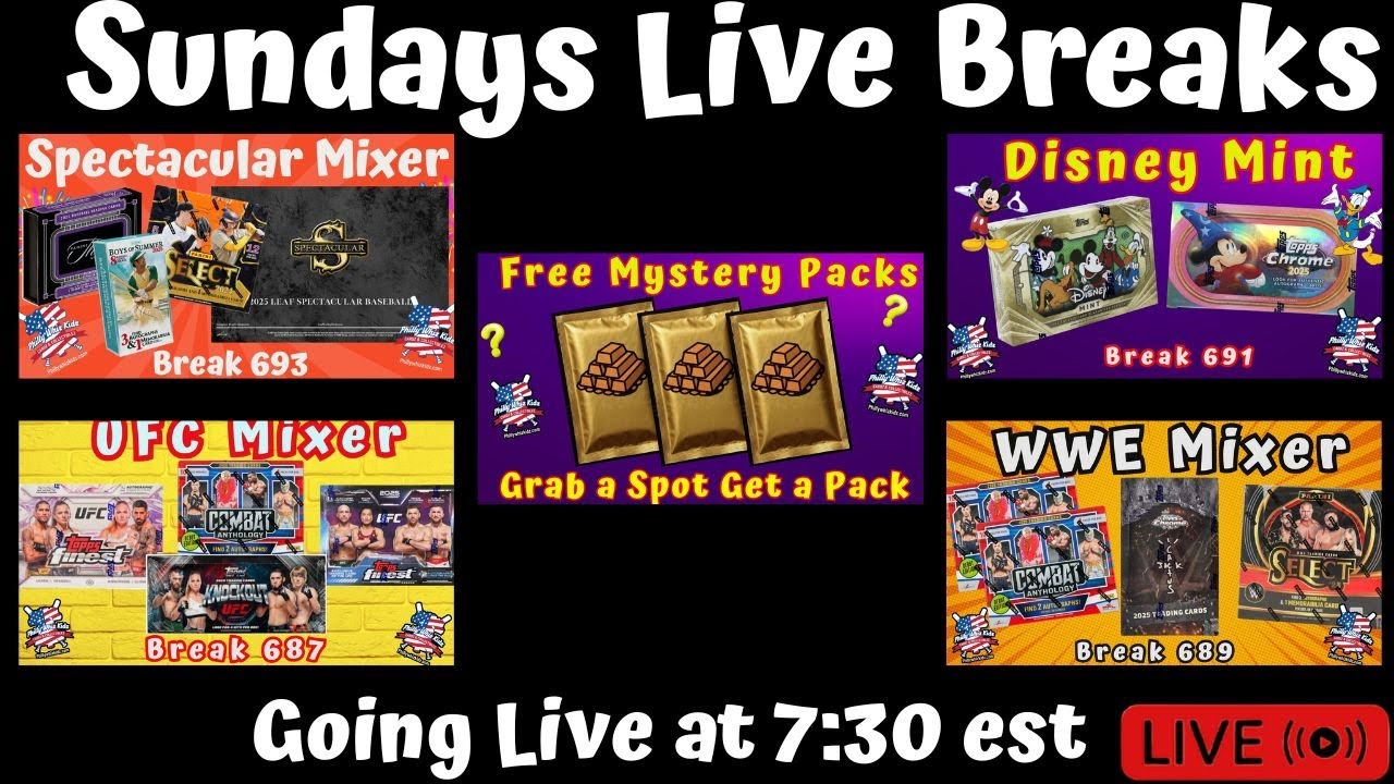 🚨🔥 Sunday Fundays Live Box Breaks Tonight at 7:30est 🔥🚨 FREE Gold Packs ...