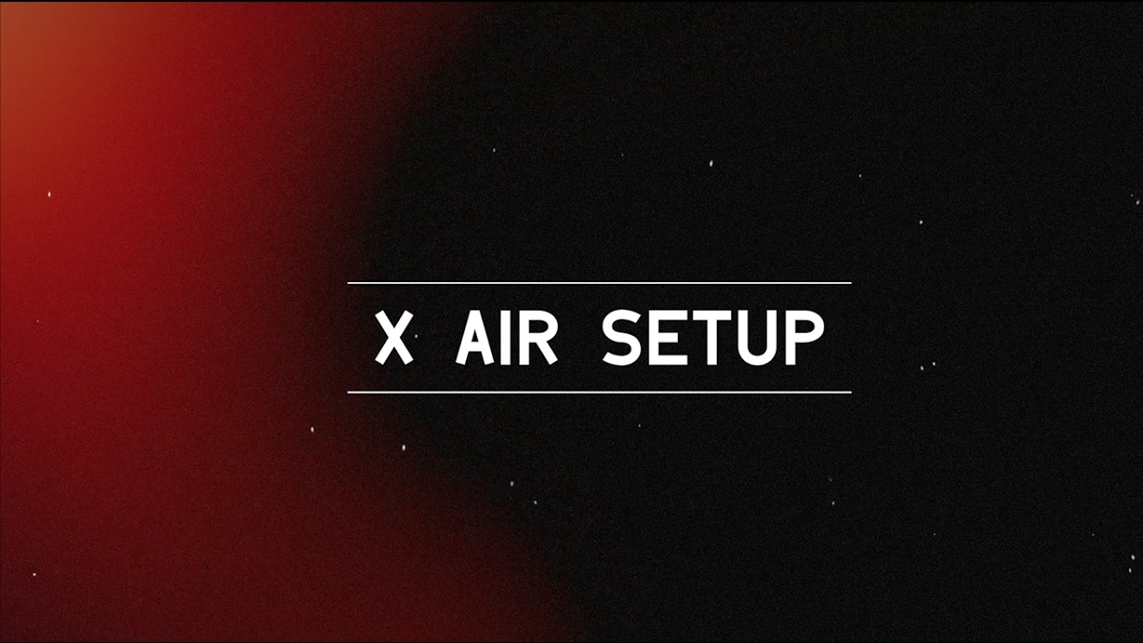 X Air Setup audio training pt1 - YouTube
