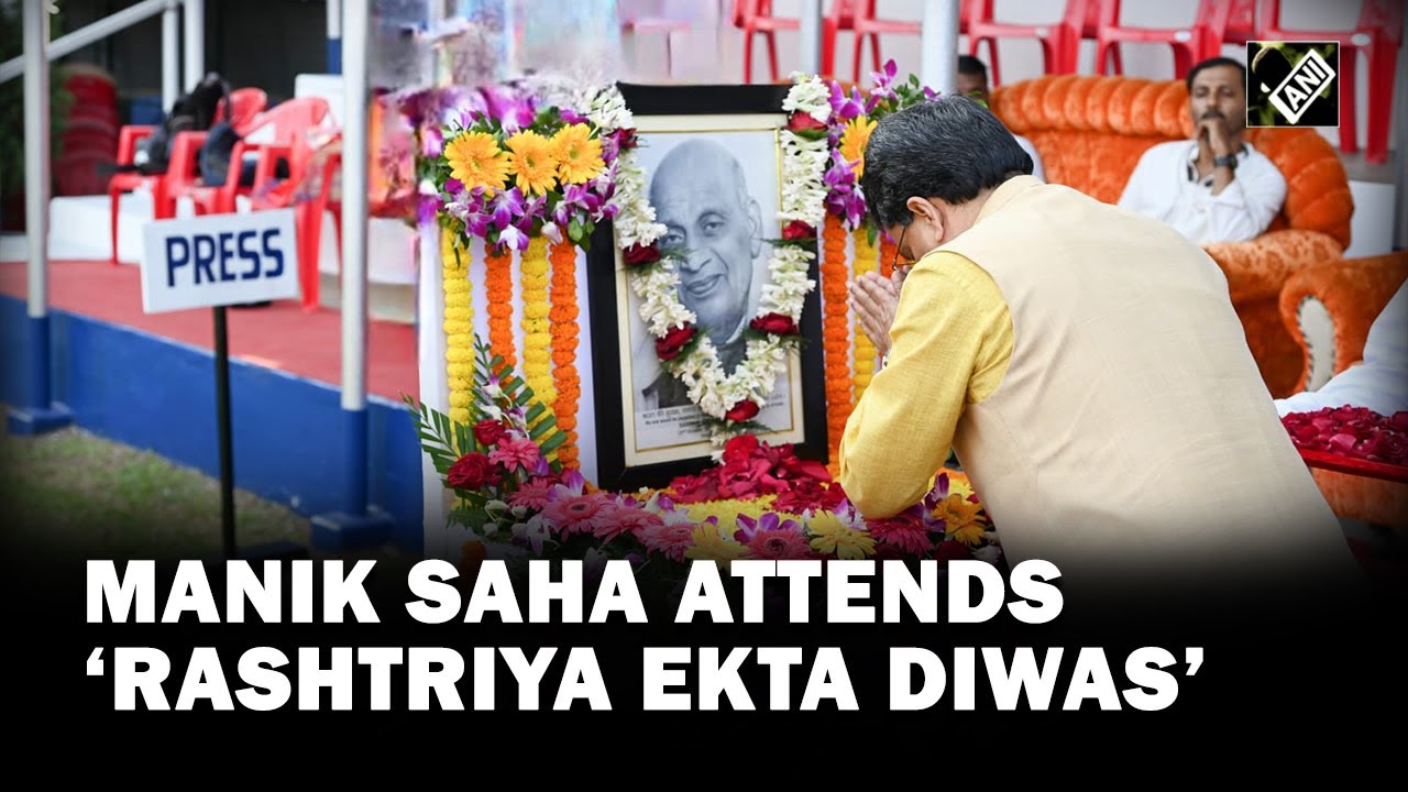 Tripura CM Manik Saha attends ‘Rashtriya Ekta Diwas’ on Sardar Patel’s ...