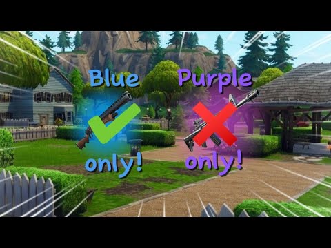 The *Blue* Weapon Only Challenge! (Fortnite) - YouTube