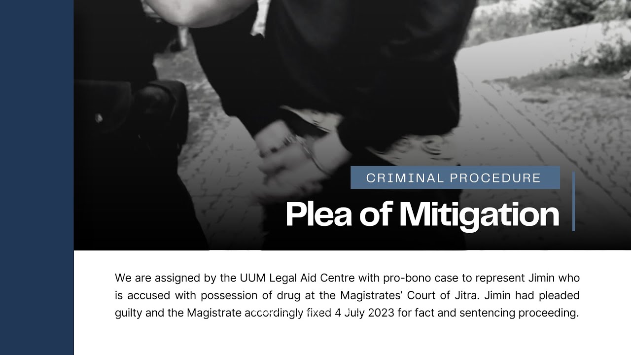 GLUP4023 Criminal Procedure II | Plea of Mitigation - YouTube