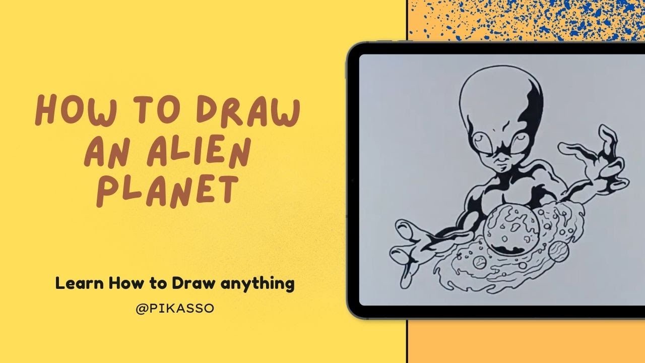 How to Draw an Alien Planet - YouTube