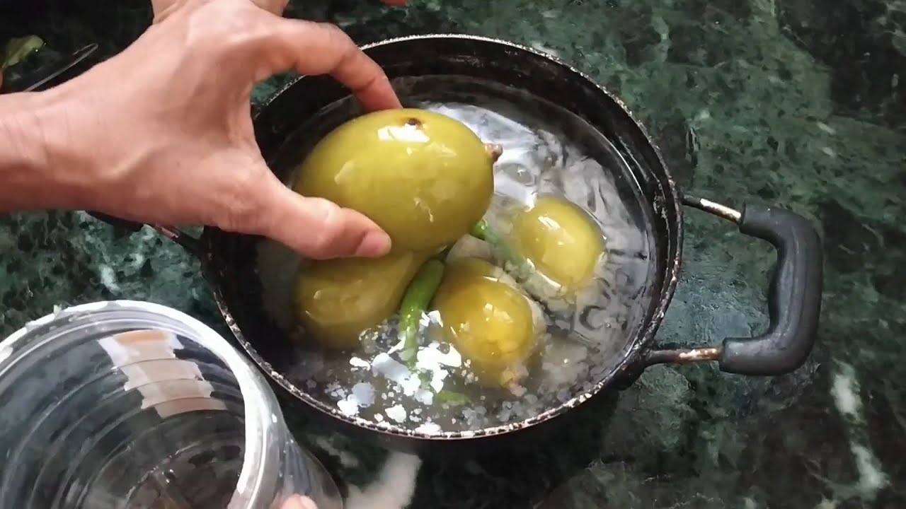 Boiled Mango Aachar | Ukadlele Ambyacha Loncha | Uble Aam ka Aachar ...