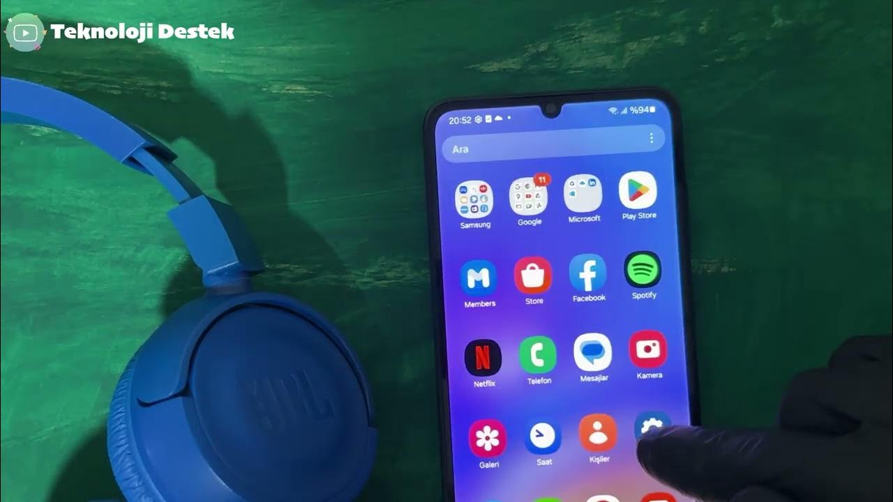 JBL Kulak Üstü Kulaklıklar Samsung Telefonlara Nasıl Bağlanır? - YouTube