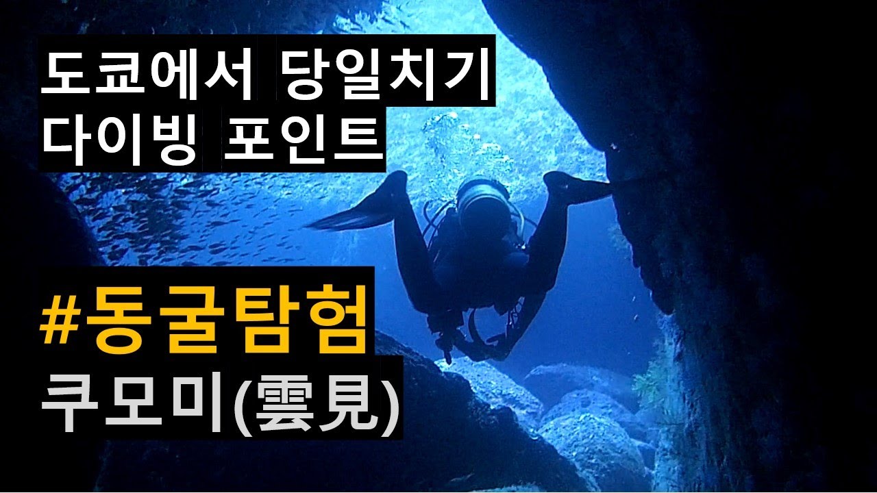 Scuba diving in Japan 일본 스쿠버다이빙, 동굴속 이야기 #200bar - YouTube