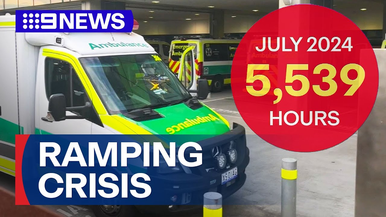 Ambulance ramping hits record highs | 9 News Australia - YouTube