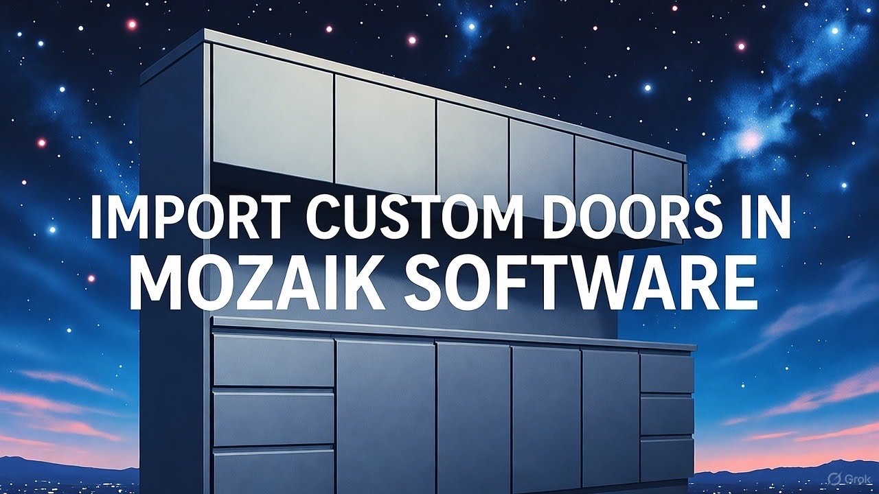 How 2!! Import Custom Doors In Mozaik Software! - YouTube