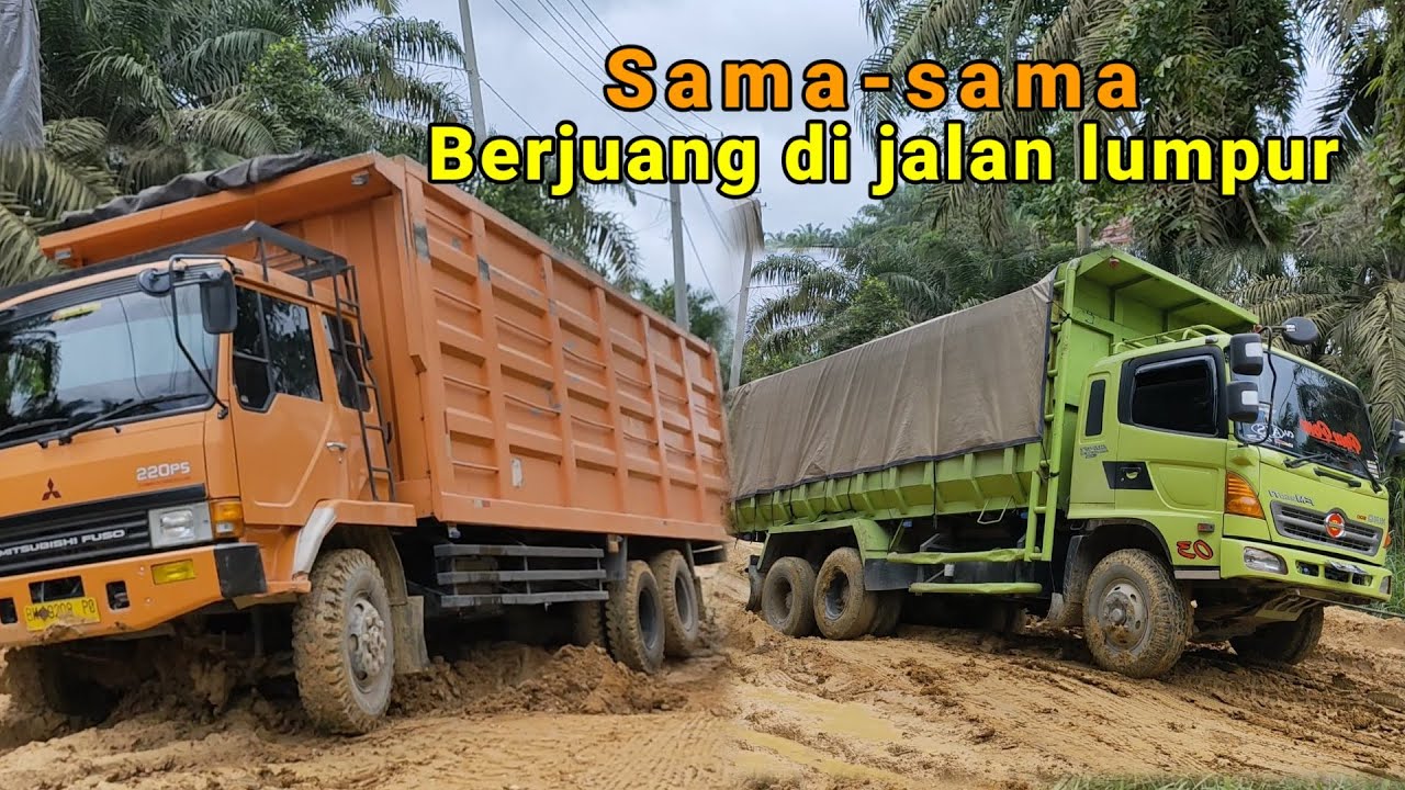 Supir truk berjuang semangat 45 supaya tepat waktu - YouTube
