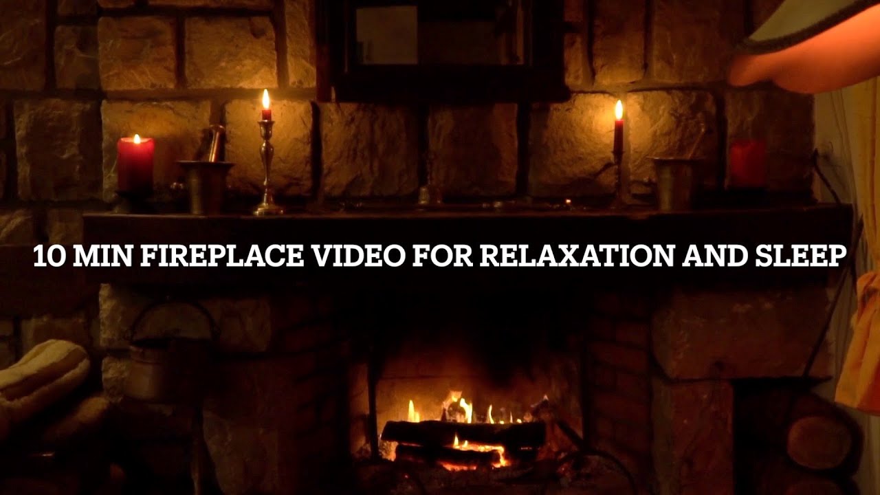 Short fireplace for relaxation - YouTube