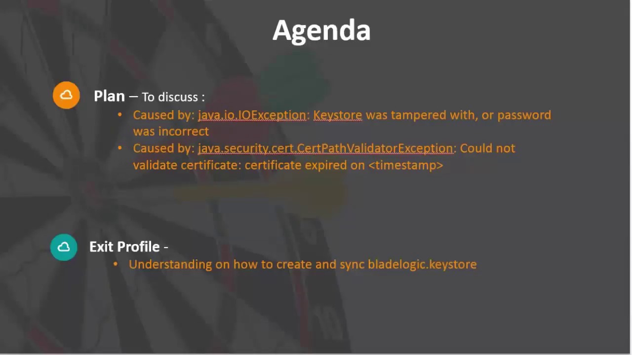 BSA: Creating and syncing a new bladelogic keystore - YouTube