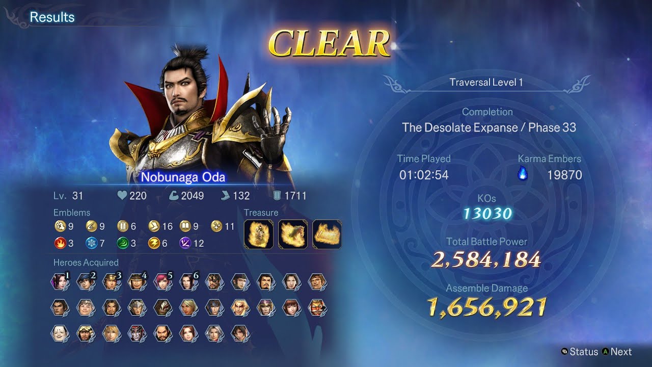 WARRIORS: Abyss - Gouma VS Oda Nobunaga Traversal 1 - YouTube