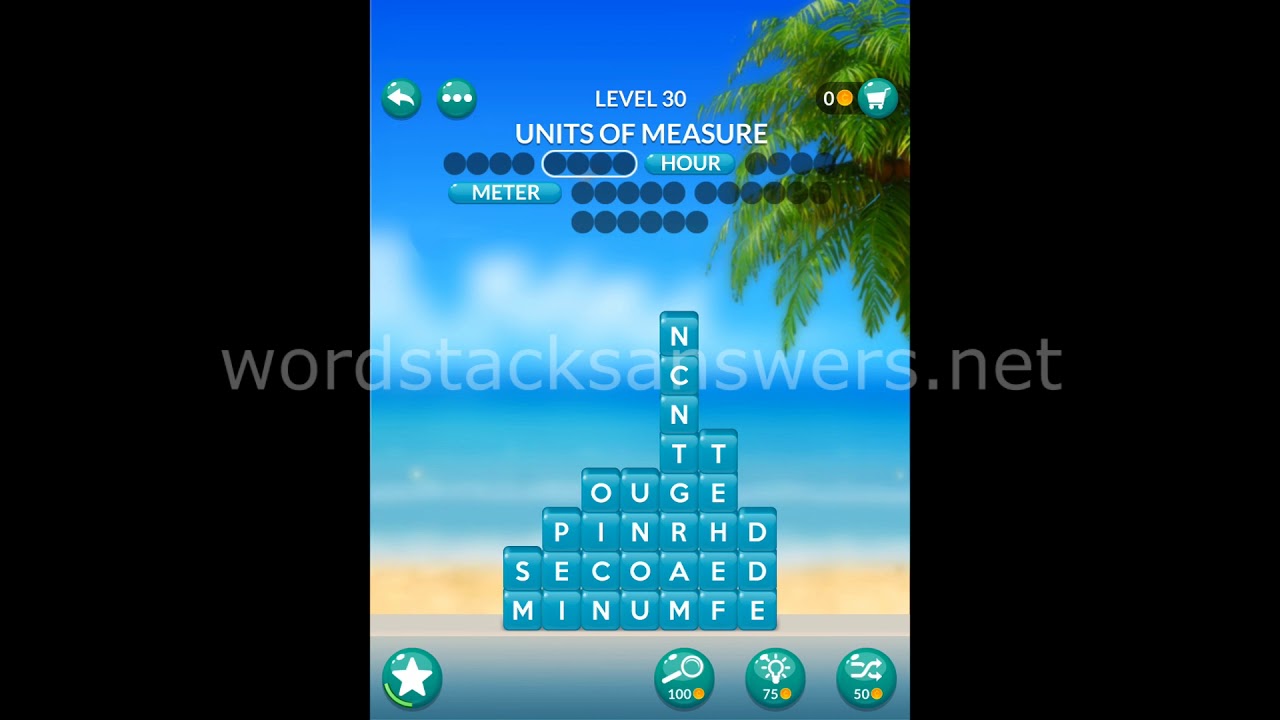 Word Stacks Level 30 Answers - YouTube