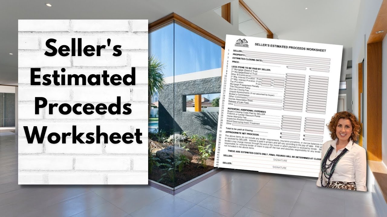 Seller's Estimated Proceeds Worksheet - YouTube