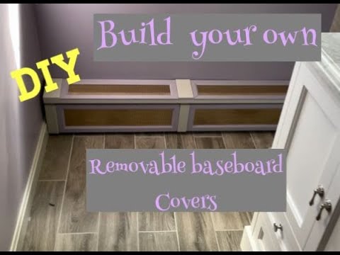 Baseboard Heat covers. Make your own - YouTube