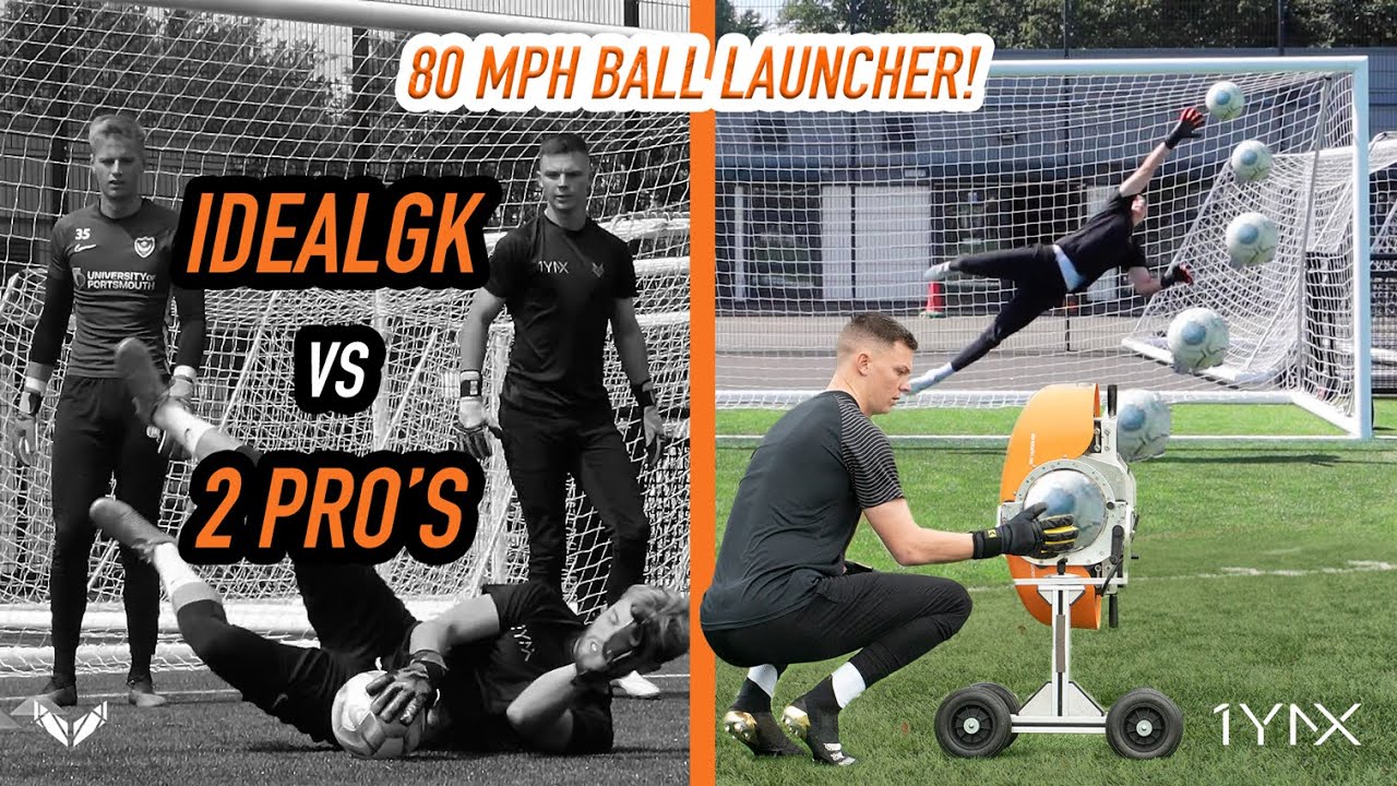 Ideal GK vs 2 Pro's 🧤 Ball Launcher Handling Challenge | FULL SESSION ...