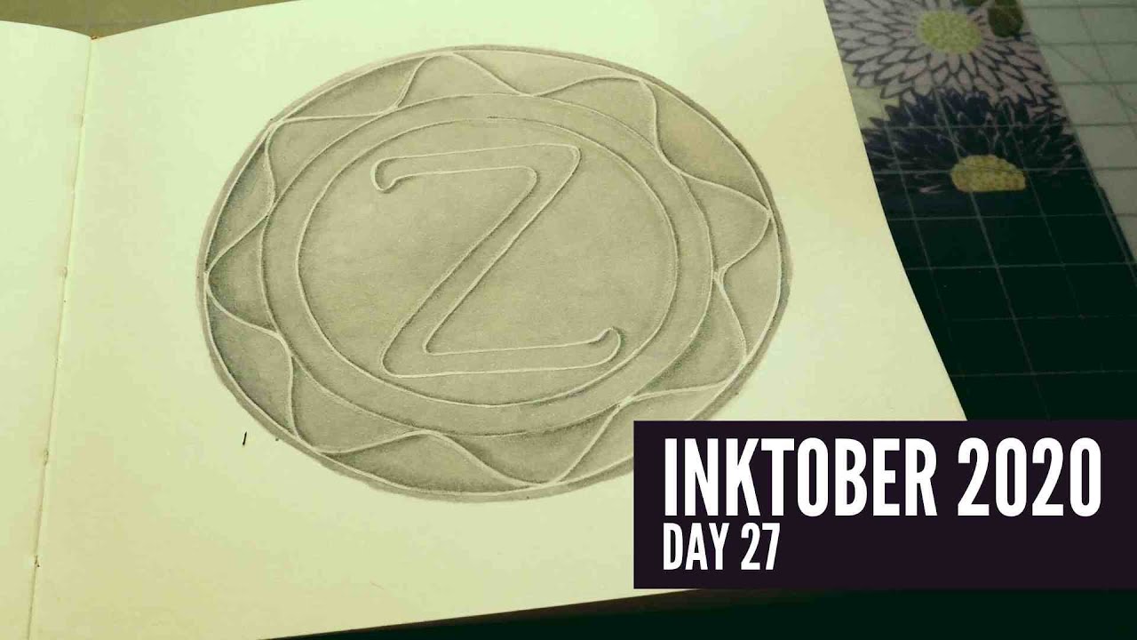 How to Draw and Shade an Embossed Zentangle - Inktober Zentangle Day 27 ...
