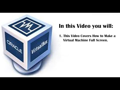 How to Make a Virtual Machine Full Screen - YouTube