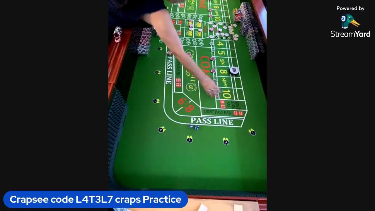 Crapsee live play Code L4T3L7 Craps Practice - YouTube