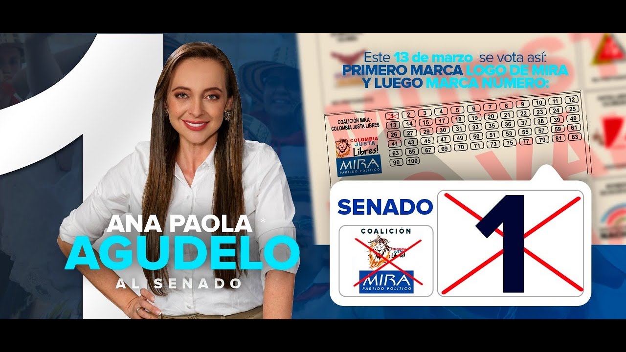 Ana Paola Agudelo candidata a Senado con el número 1 #MujerEnPolíticaEs ...