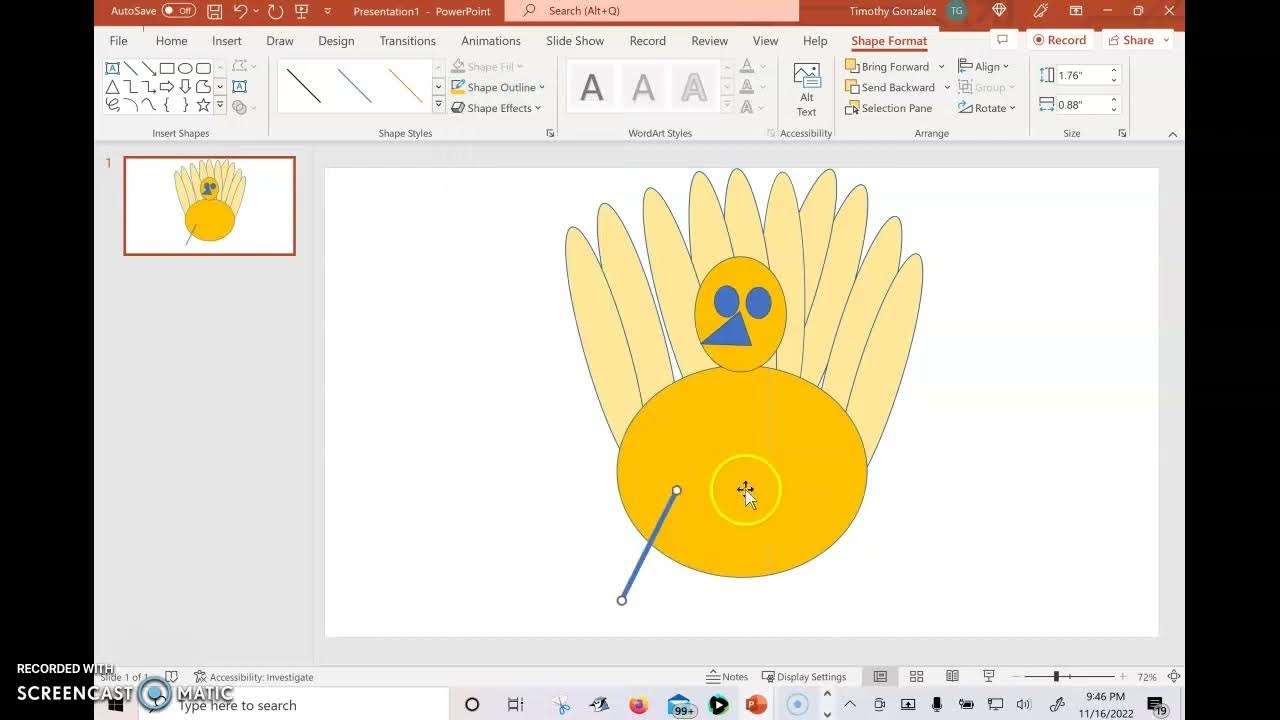 Animating an Object Using Powerpoint 1 - YouTube