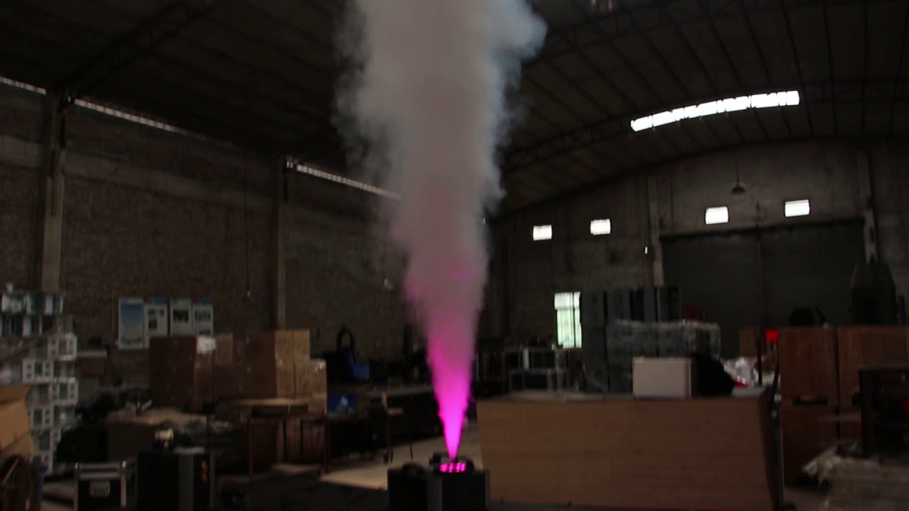 1500Watt vertical fog machine RGB color - YouTube